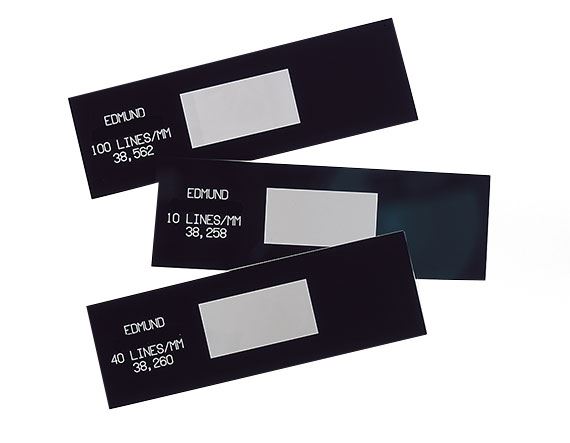 100 lp/mm, 1" x 3", Float Glass, Ronchi Ruling | Edmund Optics