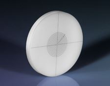 27mm Diameter, White Ivory Glass Concentric Circles Reticle Target